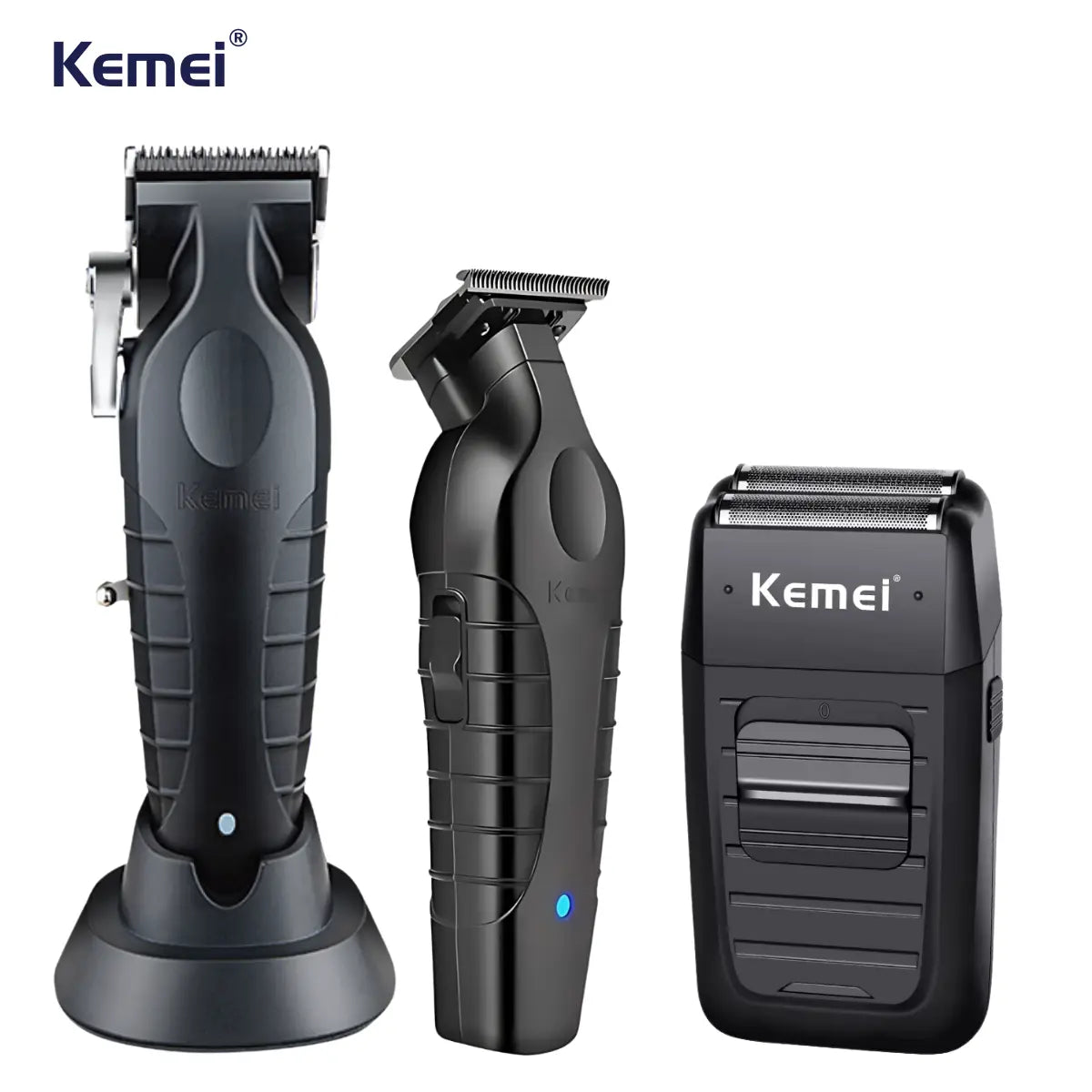 Kit Corte Km-2296 + Acabamento Km-2299 + Shaver 1102 | Kemei